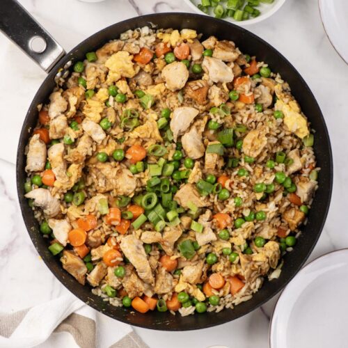 Chicken Fried Brown Rice - Food Faith Fitness
