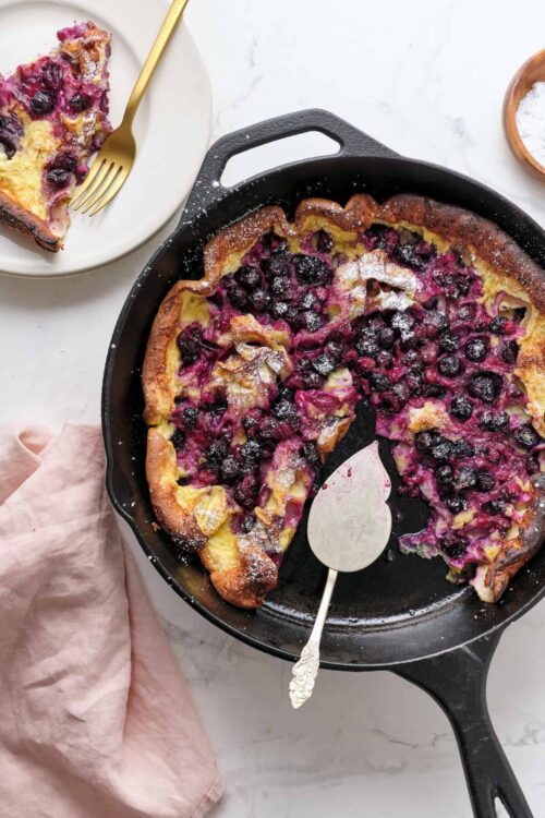 Blueberry Dutch Baby - Food Faith Fitness