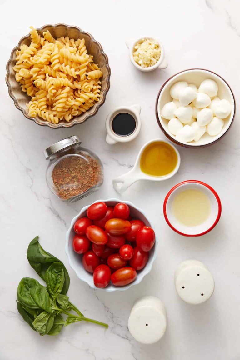 Caprese Pasta Salad - Food Faith Fitness