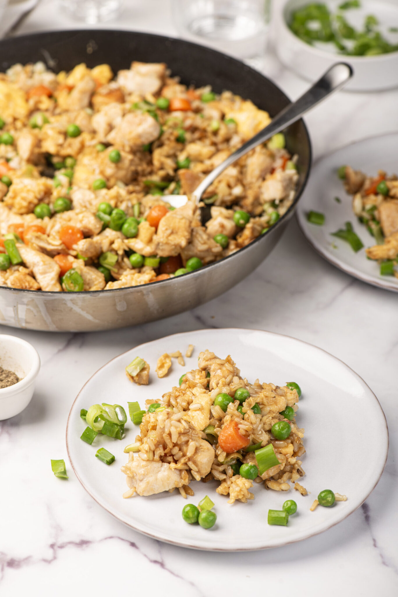 Chicken Fried Brown Rice - Food Faith Fitness