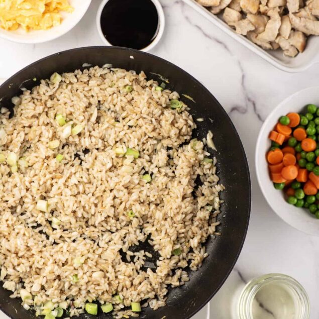 Chicken Fried Brown Rice - Food Faith Fitness