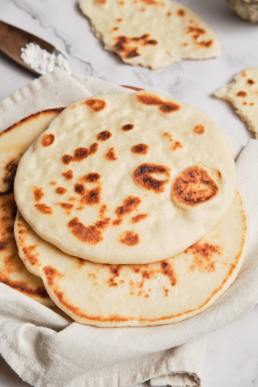 Bazlama (Turkish Flatbread) - Food Faith Fitness