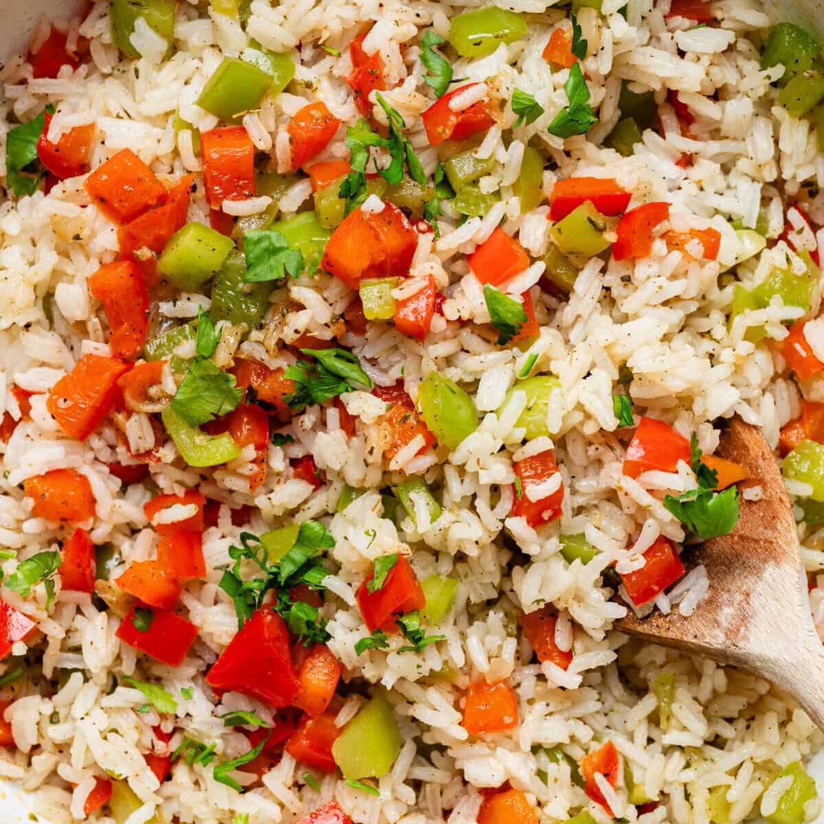 Rice With Peppers - Food Faith Fitness