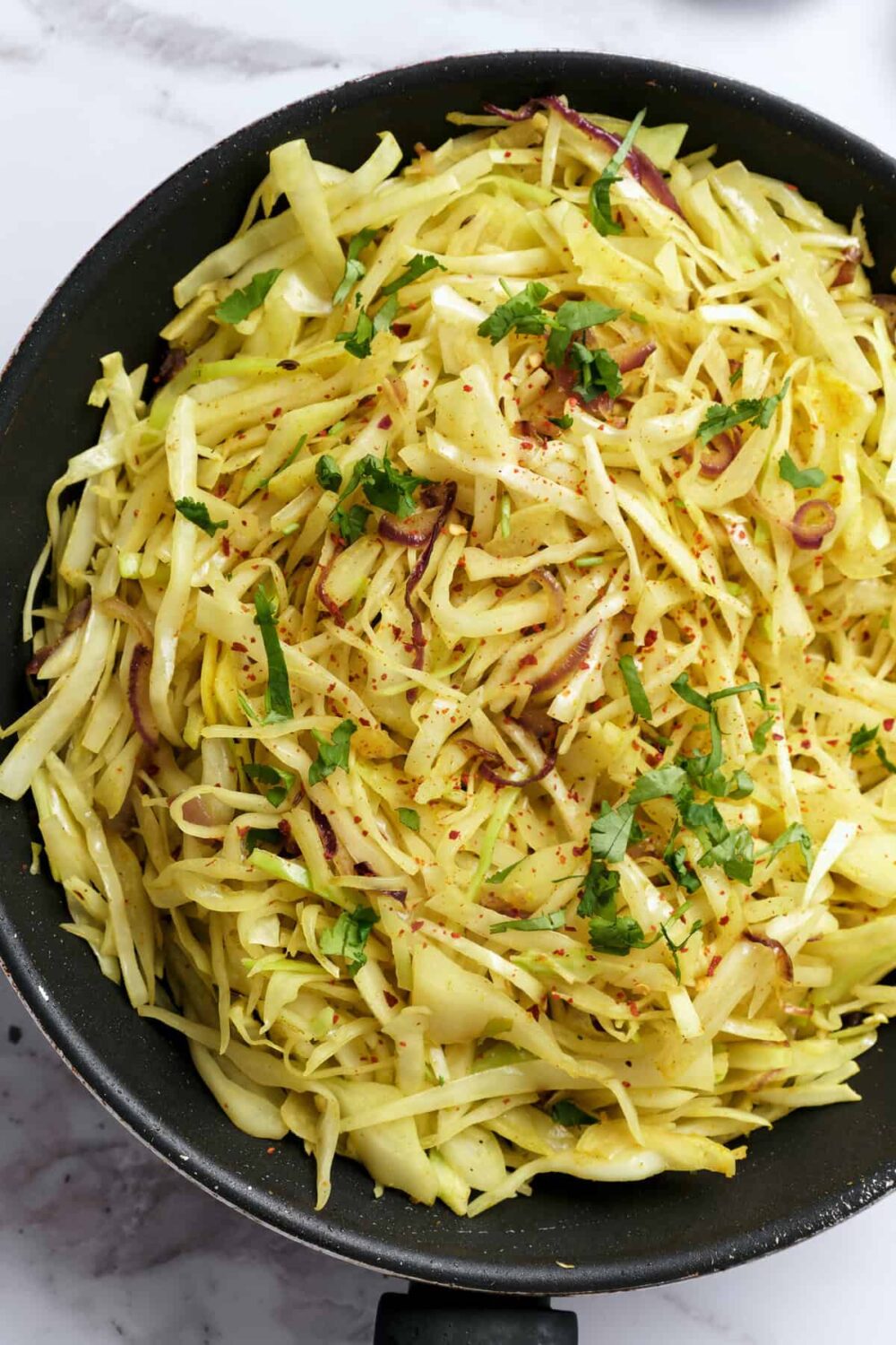 Indian Fried Cabbage - Food Faith Fitness