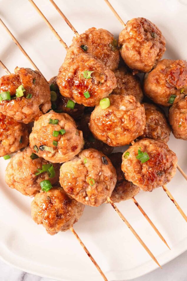 Tsukune (Japanese Chicken Meatballs) - Food Faith Fitness