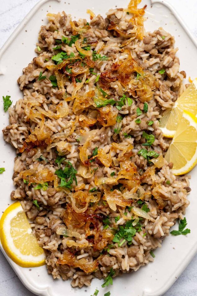 Mujadara Recipe - Food Faith Fitness