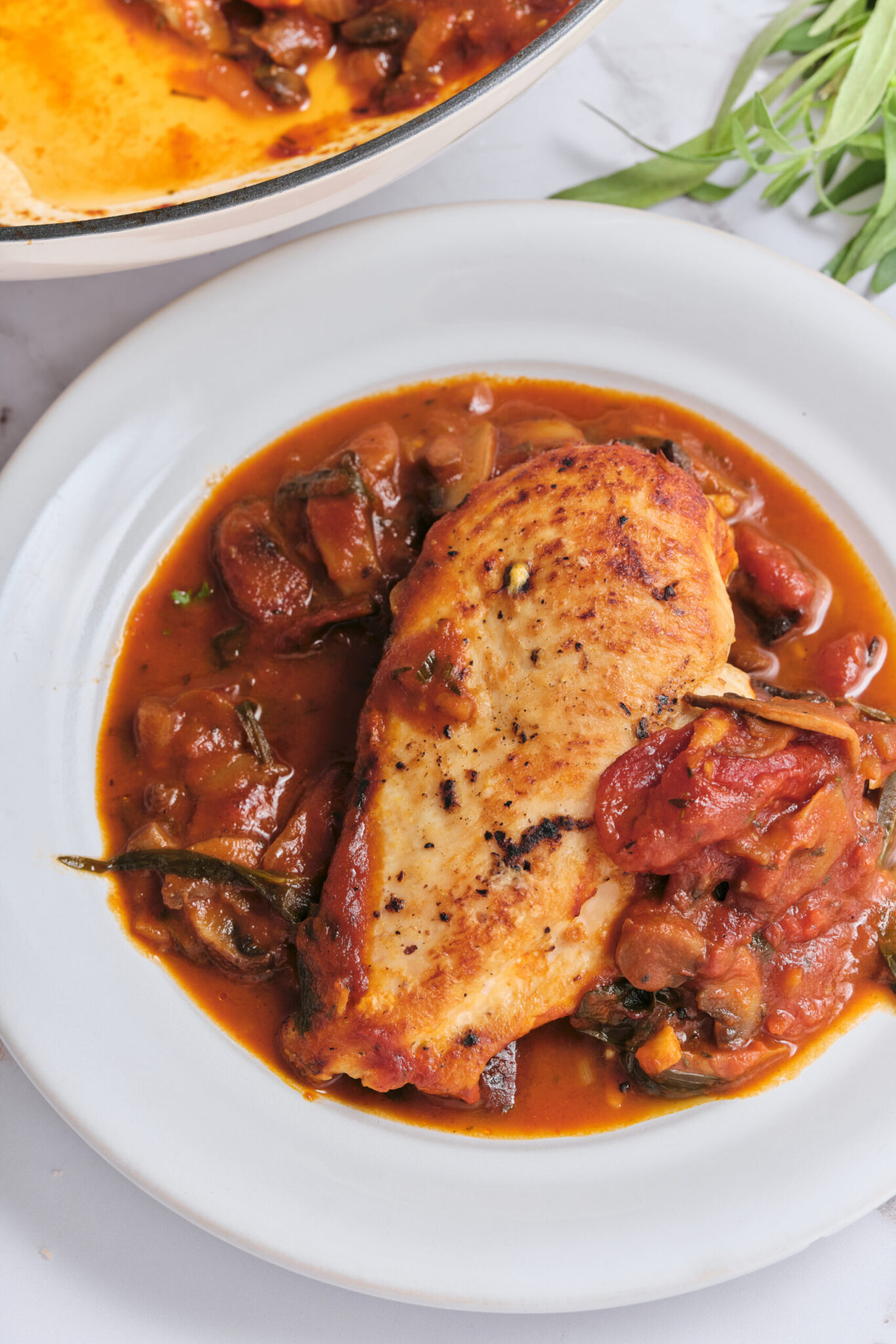Chicken Chasseur Recipe | Yoga Pit